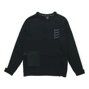 Nike Dri-fit Logo Knit Training Pullover - Black
