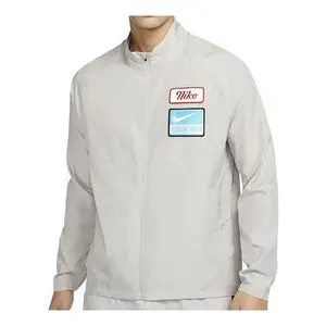 Nike Dri-fit Miler Running Jacket - Grey