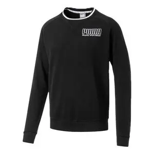 PUMA Casual Sports Alphabet Print Pullover - Black