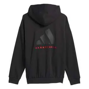 Adidas Athletic Hoodie With Basketball Graphic