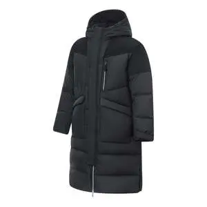 LI-NING Long Down Padded Hooded Jacket - Black