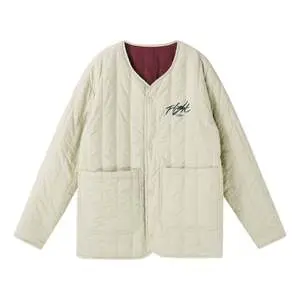 JORDAN Flight Heritage Liner Reversible Jacket - Beige/burgundy