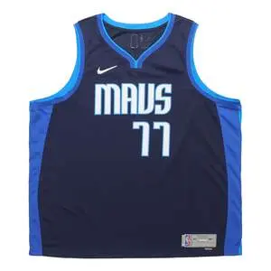 Nike Dallas Mavericks Doncic No. 77 Retro Basketball Jersey - Navy