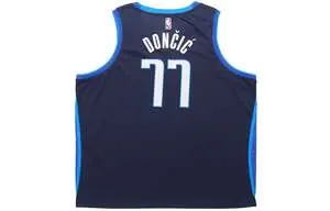 Nike Dallas Mavericks Doncic No. 77 Retro Basketball Jersey - Navy