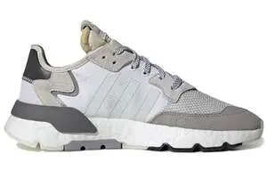 Adidas Nite Jogger "grey Pack Neutral White" Lace Up Sneakers - White/grey