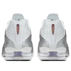 Nike Shox R4 Metallic Sneakers - White