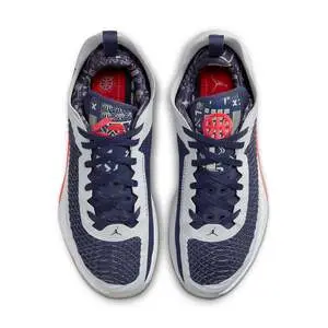 JORDAN Air Luka 1 'quai 54' Low Top Basketball Sneakers - Blue/gray