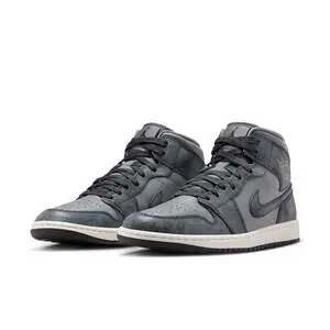 JORDAN Air 1 Mid Distressed - Smoke Grey/off Noir/sail