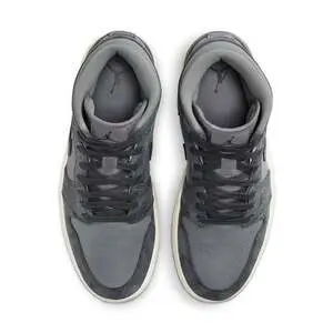 JORDAN Air 1 Mid Distressed - Smoke Grey/off Noir/sail