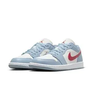 JORDAN 1 Low 'blue Whisper' Sneakers - Blue/white/red