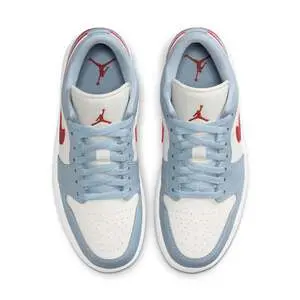 JORDAN 1 Low 'blue Whisper' Sneakers - Blue/white/red
