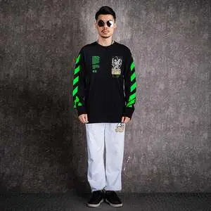 Off-White Printing Round Neck Long Sleeves Version