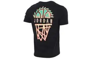 JORDAN Dna Casual Sports Knit Crew-neck Short Sleeve - Black