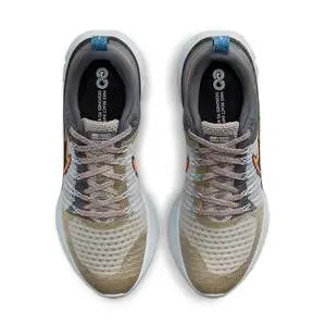 Nike React Infinity Run Flyknit 2 Athletic Sneakers - Gray/orange/brown