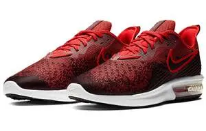 Nike Max Sequent 4 Athletic Sneakers - Black/red