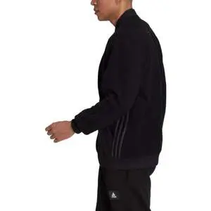 Adidas Logo Fleece Zip-up Jacket