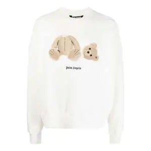 Palm Angels Pa Bear Crewneck - White/brown