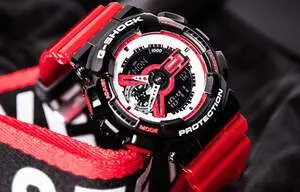 Casio G-shock Analog-digital Watch - Black/red