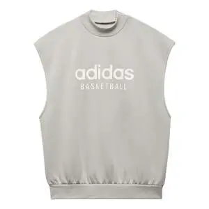 Adidas Basketball Sleeveless Sweatshirt - Grey