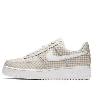 Nike Force 1 Low Qs Gingham Pack Sneakers - White/brown