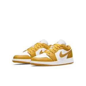 JORDAN Air 1 "pollen" Low Top Sneakers - White/pollen