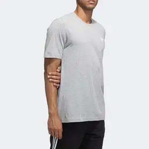 Adidas Originals Adicolor Essentials Solid Color Casual Round Neck Short Sleeve Gray T-shirt - Default Color