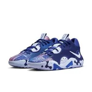 Nike Pg 6 Ep "blue Paisley" Athletic Sneakers - Blue/white