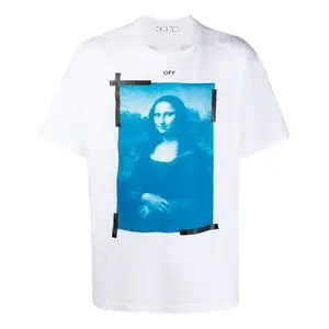 Off-White Ss21 Printing Round Neck Short Sleeve - White