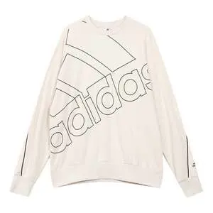 Adidas Logo Print Pullover - Brown