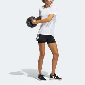 Adidas Pacer 3-stripes 2-in-1 Training Shorts