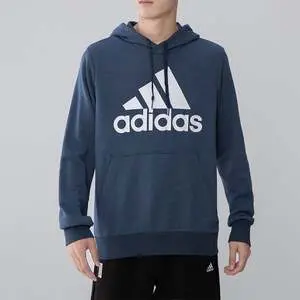 Adidas Graphic Logo Pullover Hoodie - Navy