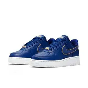 Nike Force 1 Low Gold Swoosh - Blue