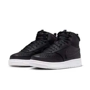 Nike Court Vision Mid Winter High Top Sneakers - Black