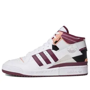 Adidas Forum Exhibit Mid Sneakers - White/purple