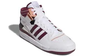 Adidas Forum Exhibit Mid Sneakers - White/purple