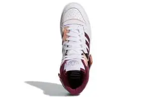 Adidas Forum Exhibit Mid Sneakers - White/purple