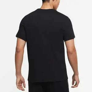 Nike Lebron Pattern Printing Round Neck Short Sleeve Black