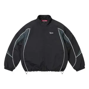 Supreme Fw25 Contrast Piping Track Jacket - Black