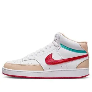 Nike Court Vision Mid Sneakers - White/red