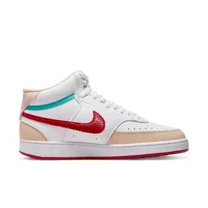 Nike Court Vision Mid Sneakers - White/red