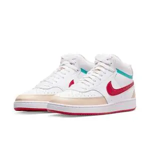 Nike Court Vision Mid Sneakers - White/red