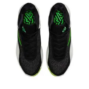 Nike Giannis Freak 'double Take' Athletic Sneakers - Black/sail/luminous Green