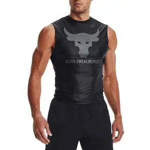 Under Armour Project Rock Iso-chill Sleeveless Top - Black