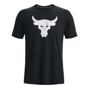 Under Armour Project Rock Brahma Bull Short Sleeve T-shirt 'black Ivory - Black//ivory