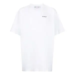 Off-White Back Arrow Printing Round Neck Short Sleeve White - Multi-color