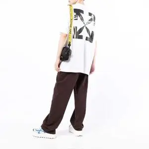 Off-White Back Arrow Printing Round Neck Short Sleeve White - Multi-color