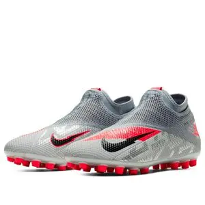 Nike Phantom Vision 2 Academy Df Ag Athletic Cleats - Grey/red