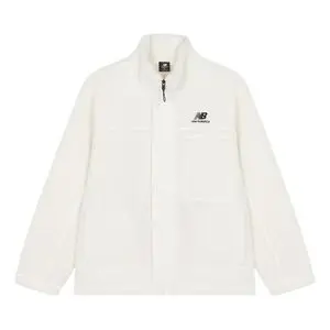 NEW BALANCE Fleece Jacket - White/black