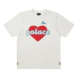 PALACE X Evisu Heart T-shirt 'white