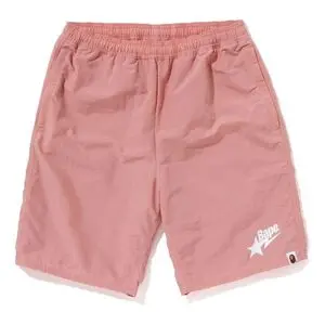 A BATHING APE Sta Logo Beach Shorts - Pink
